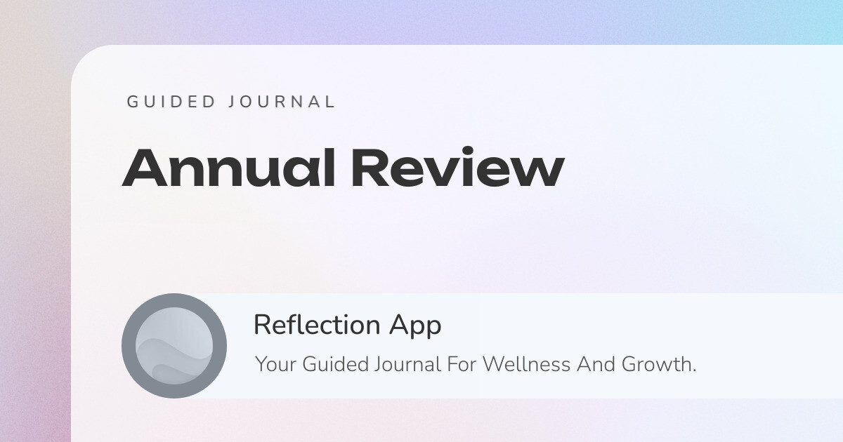 Annual Review by Reflection App | Journal Prompts and Guides | Online ...