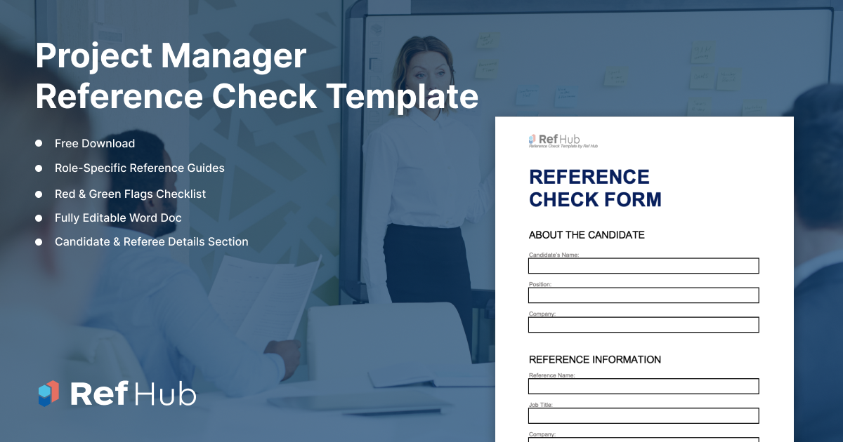 Free Project Manager Reference Check Template | Download Now!