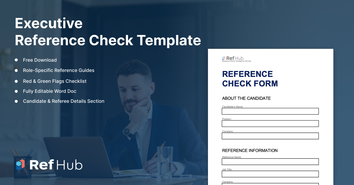 Free Executive Reference Check Template | Download Now