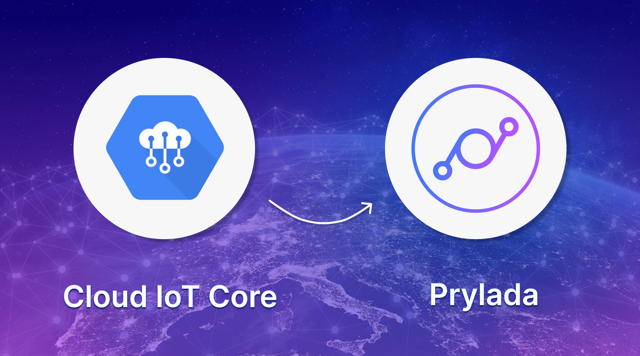 Prylada as an alternative to Google Cloud IoT Core