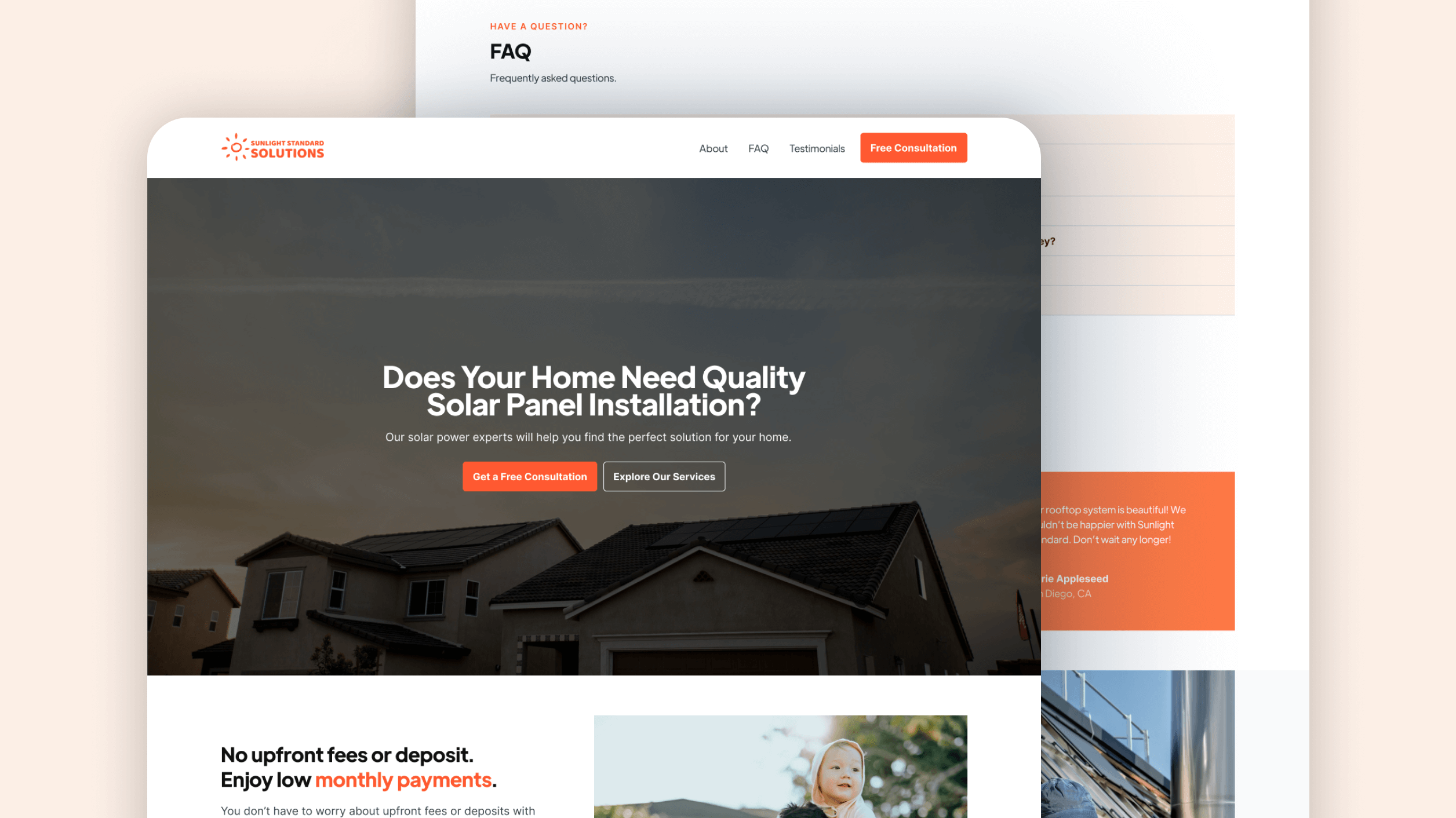 Solar Website Template | Matthew John Design