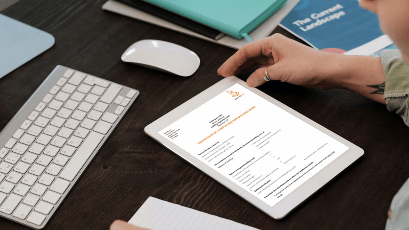 Regulation 126 Certificate of Compliance For Proposed Building Work