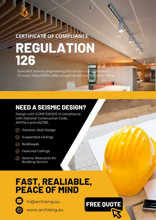 Regulation 126 Certificate of Compliance For Proposed Building Work