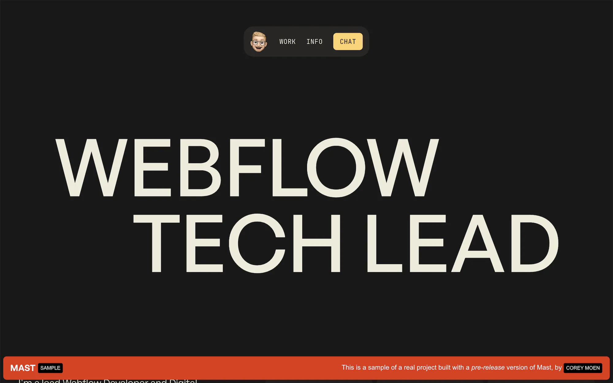 Mast A CSS Framework for Webflow