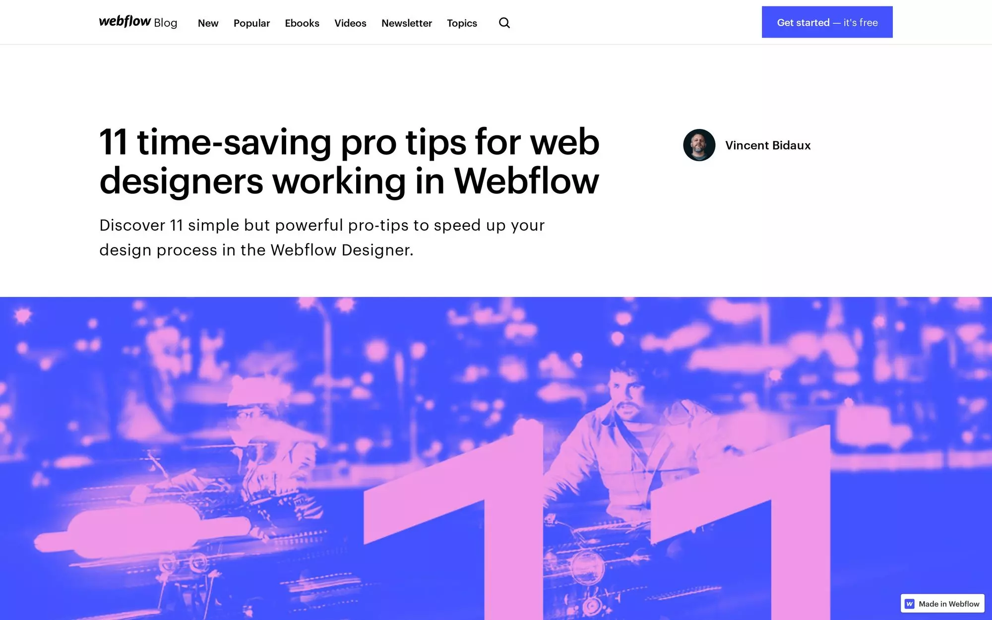 11 time-saving pro tips for web designers working in Webflow [Article] No-Code Supply Co.