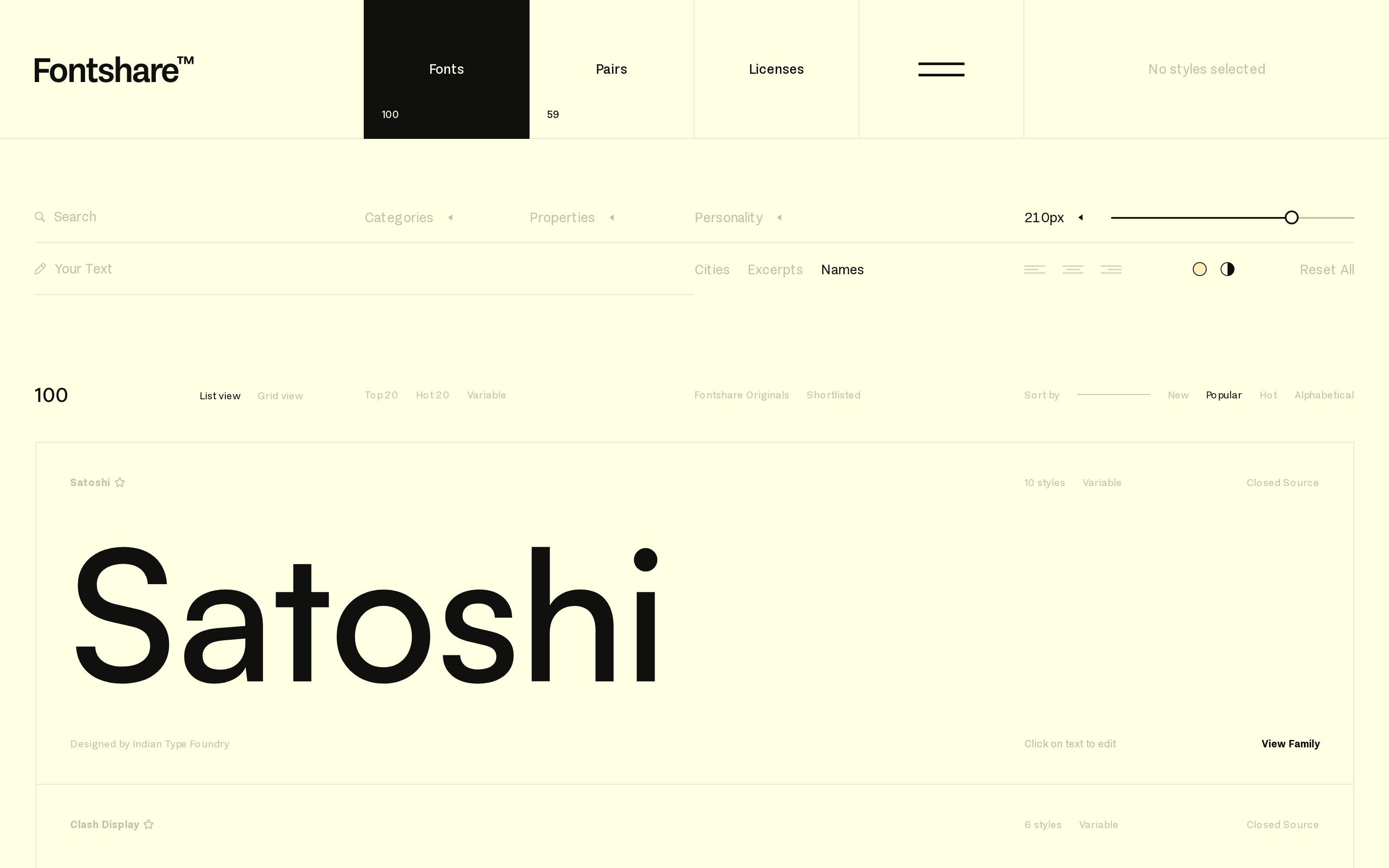 Fontshare [Font] No-Code Supply Co.