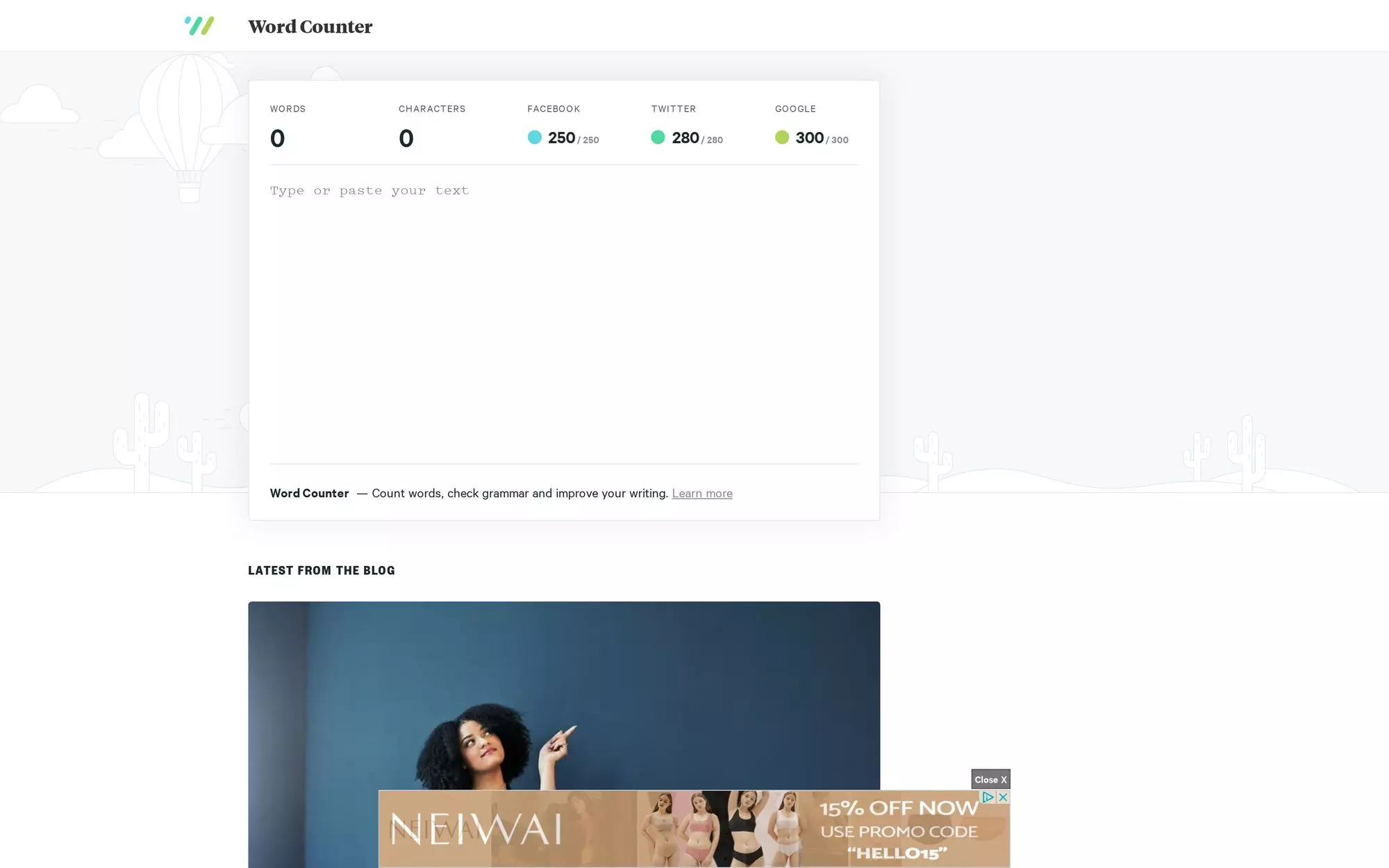Word Counter [Website] No-Code Supply Co.