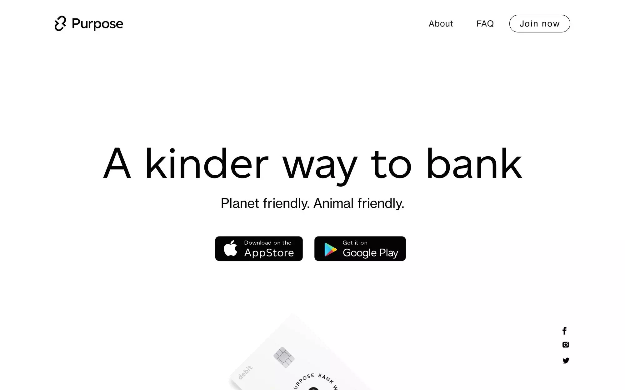 Purpose Banking [Website] No-Code Supply Co.