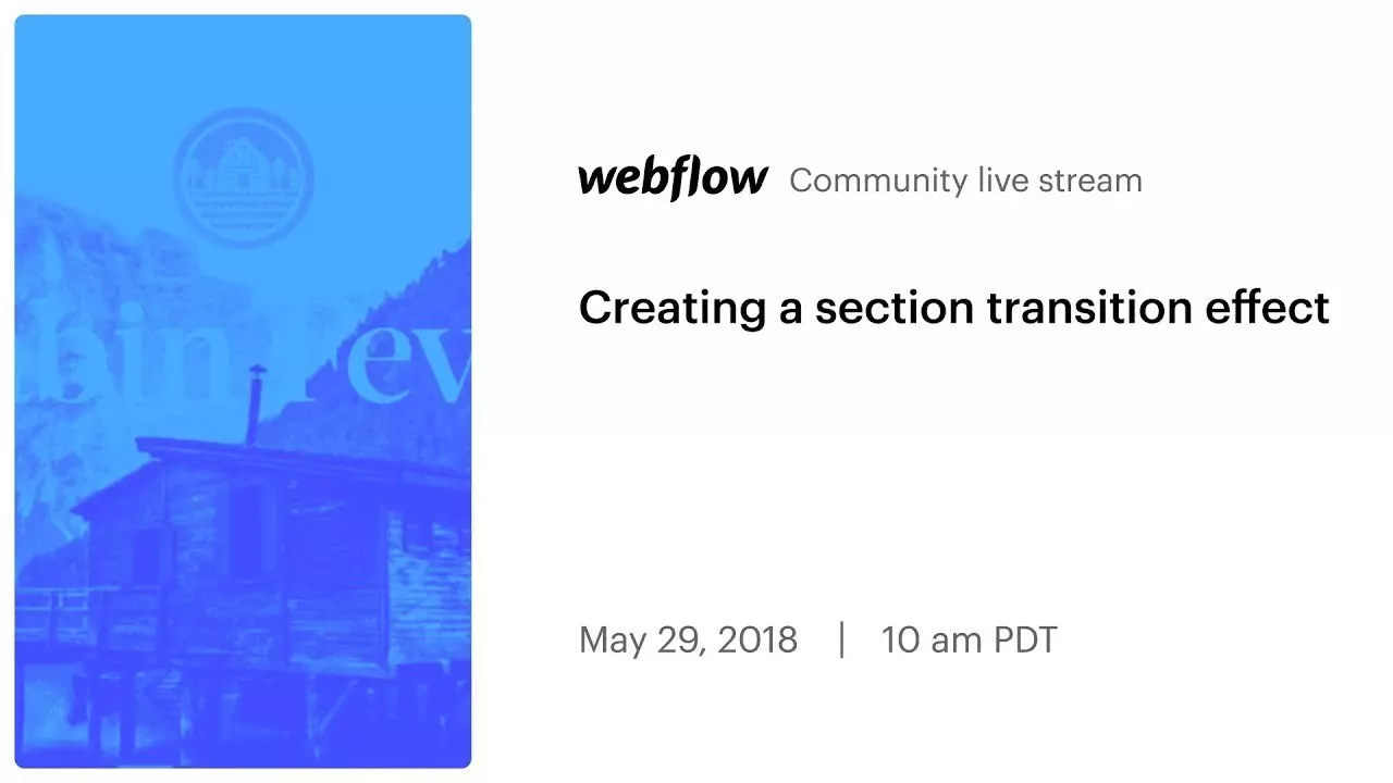 Creating a Section Transition Effect [Video] No-Code Supply Co.