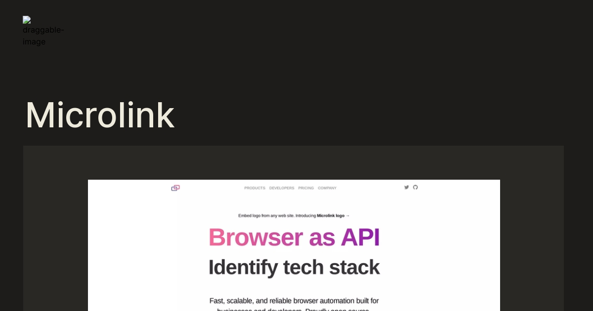 Microlink [Utility] No-Code Supply Co.