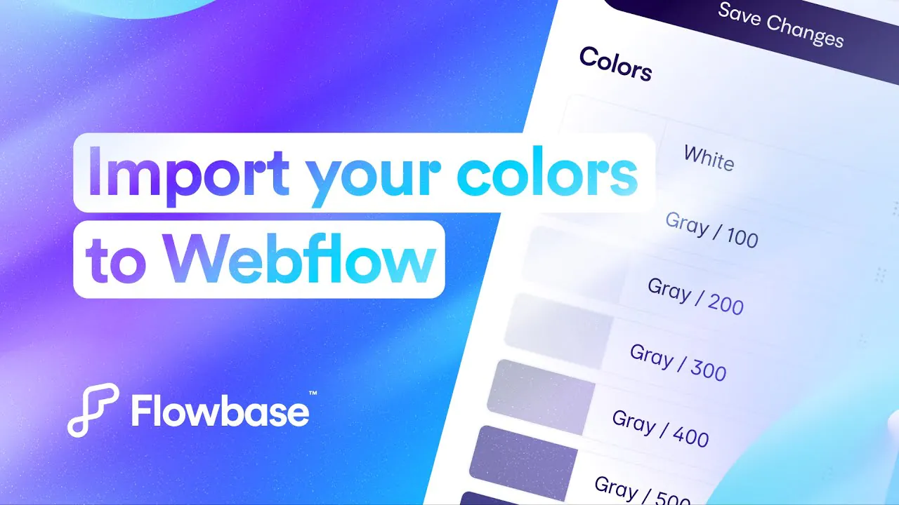 Import Colors From Figma to Webflow [Video] No-Code Supply Co.