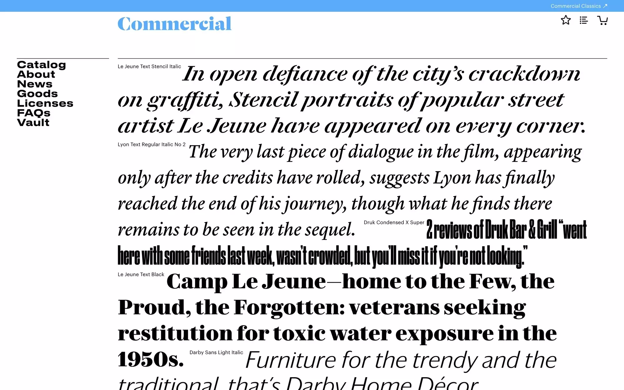 Commercial Type [Fonts] No-Code Supply Co.