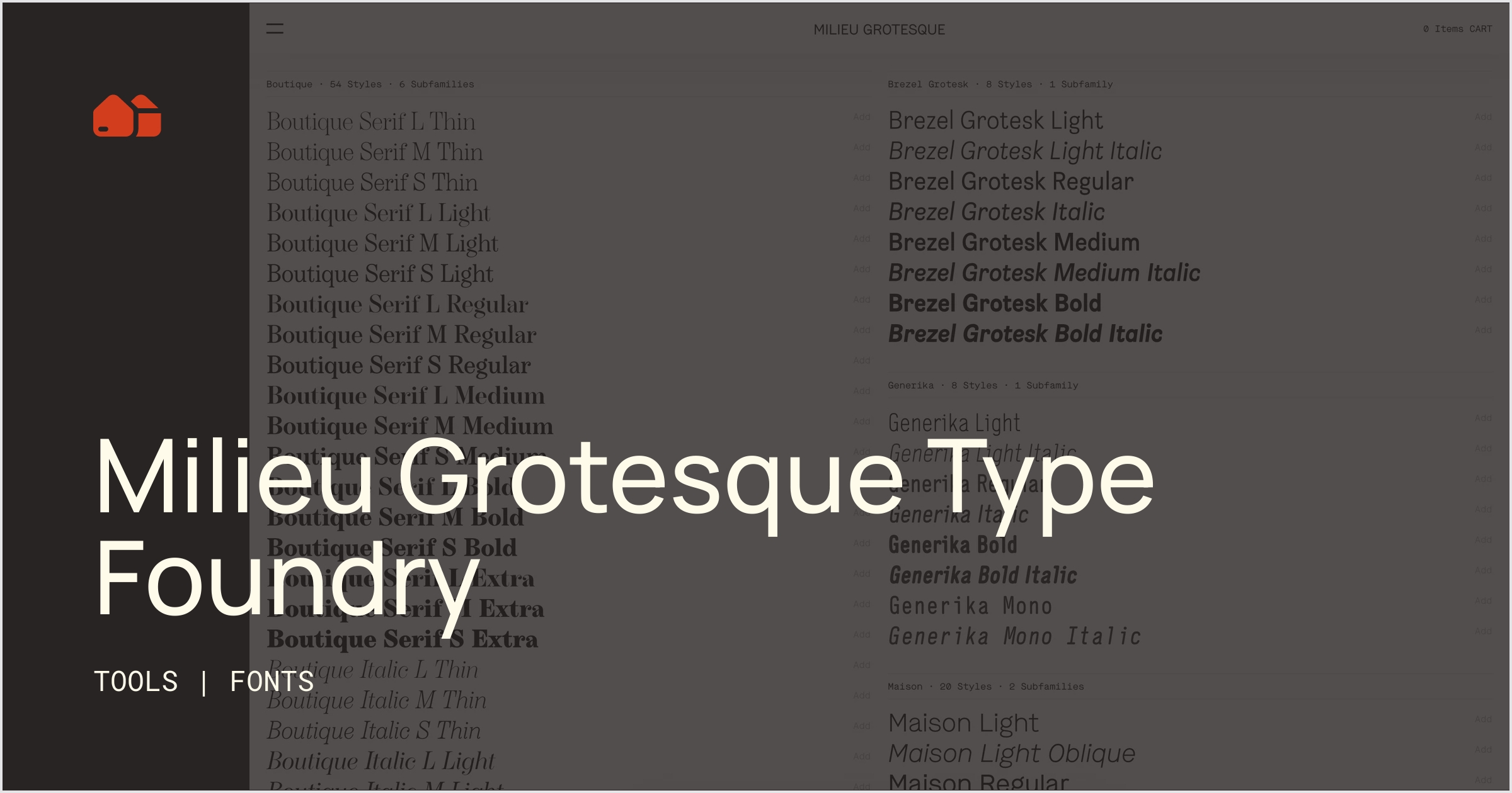 Milieu Grotesque Type Foundry [Fonts] No-Code Supply Co.
