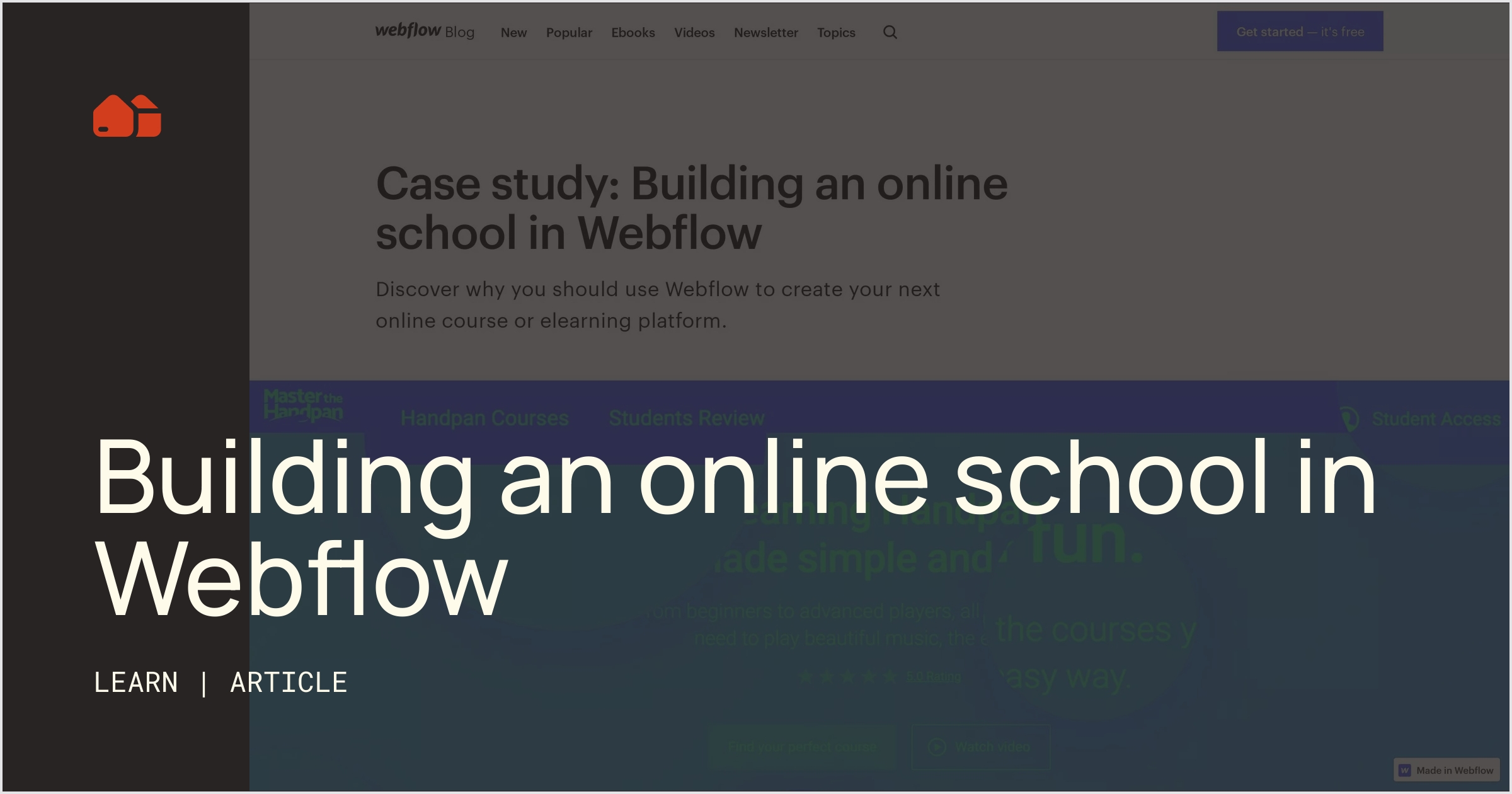 Building an online school in Webflow [Article] No-Code Supply Co.