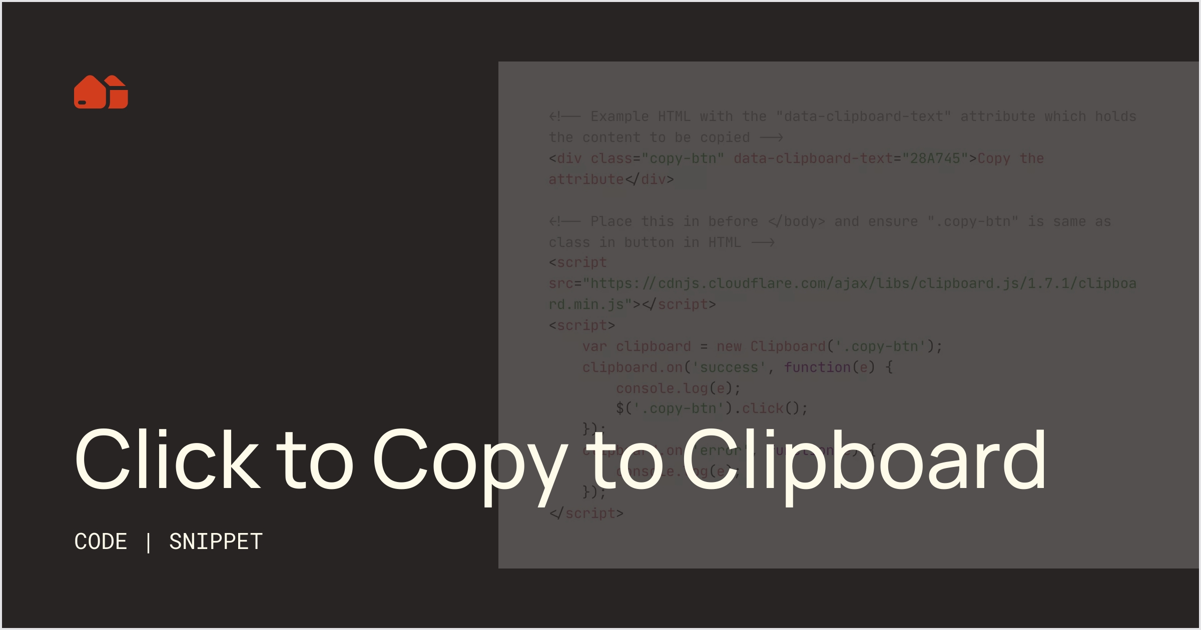 Click to Copy to Clipboard [Snippet] No-Code Supply Co.