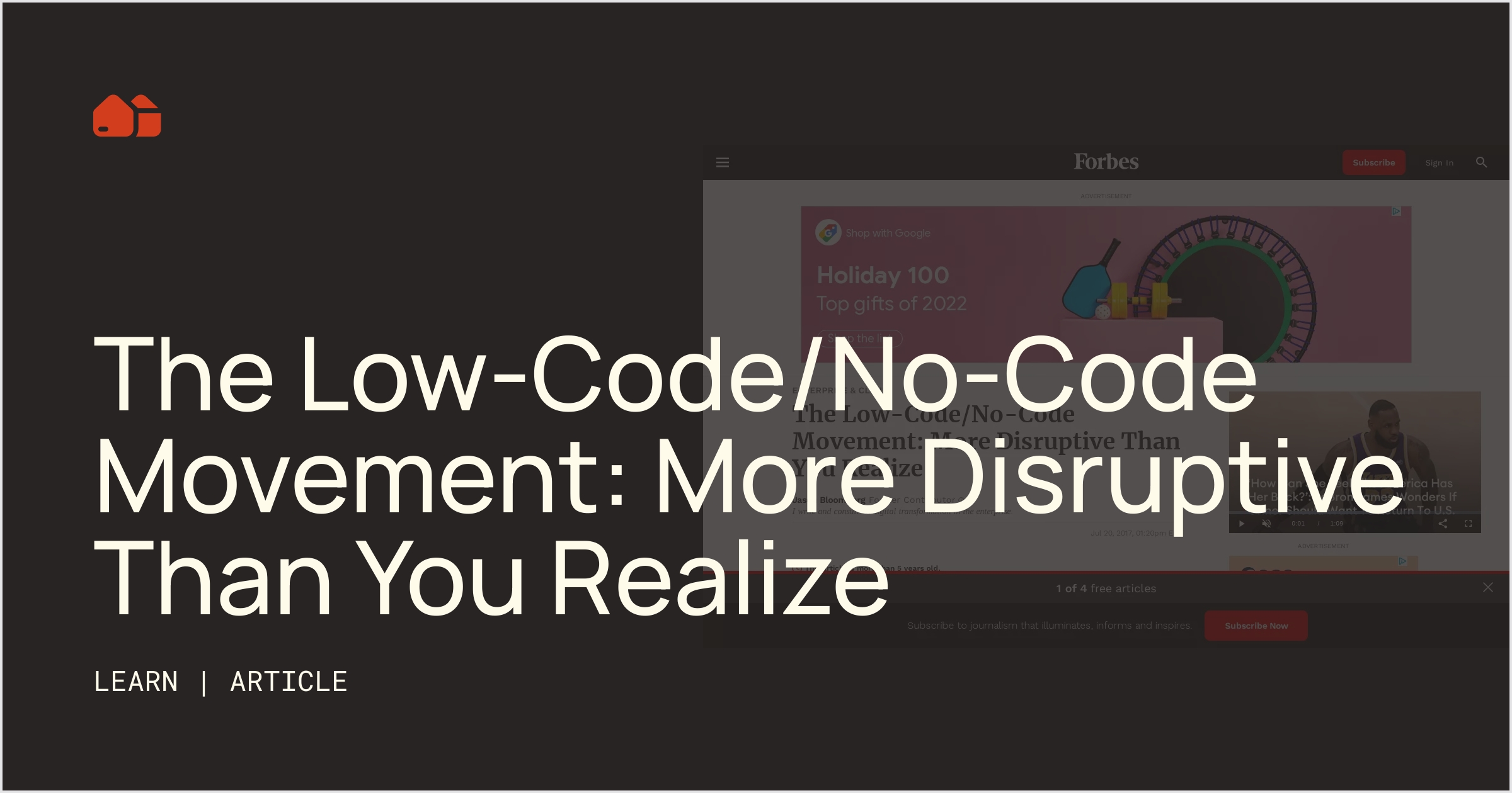 The Low-Code/No-Code Movement: More Disruptive Than You Realize ...
