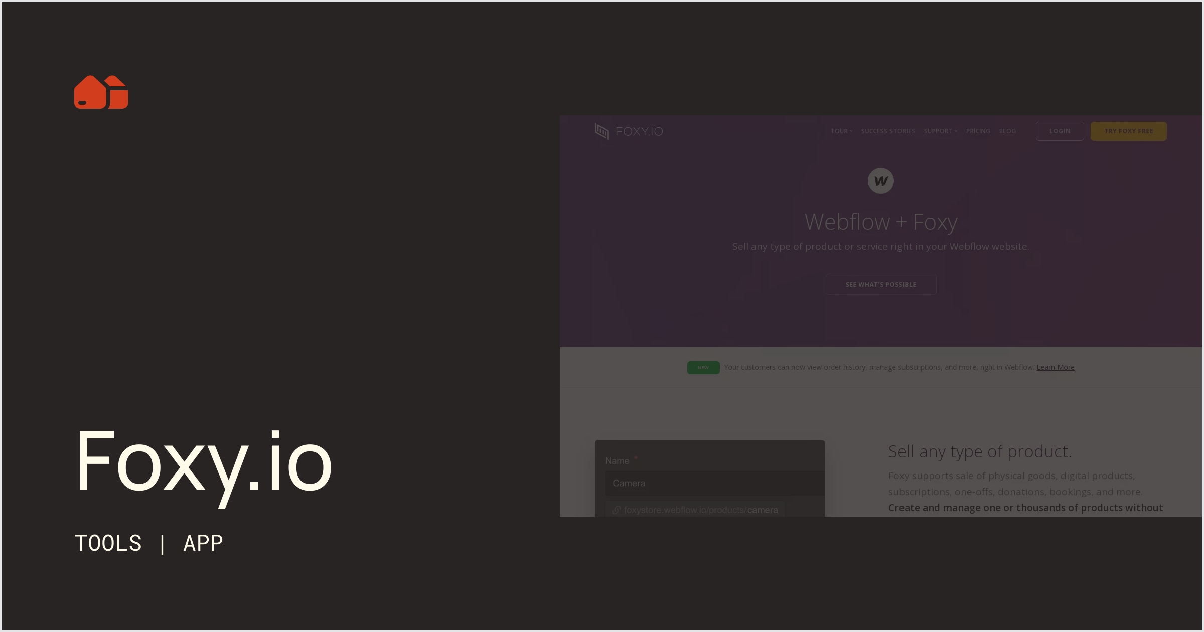 Foxy.io [App] No-Code Supply Co.