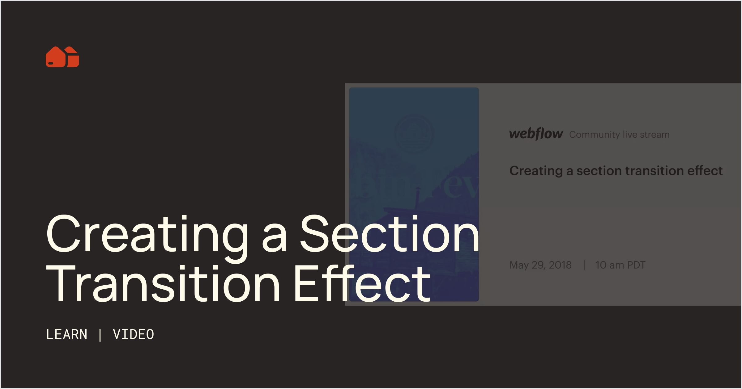 Creating a Section Transition Effect [Video] No-Code Supply Co.