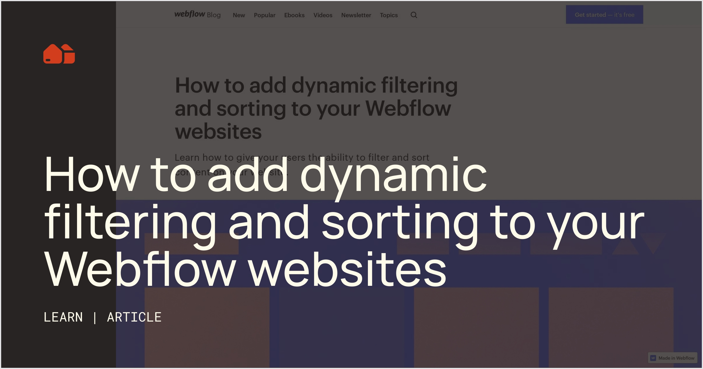 How to add dynamic filtering and sorting to your Webflow websites ...