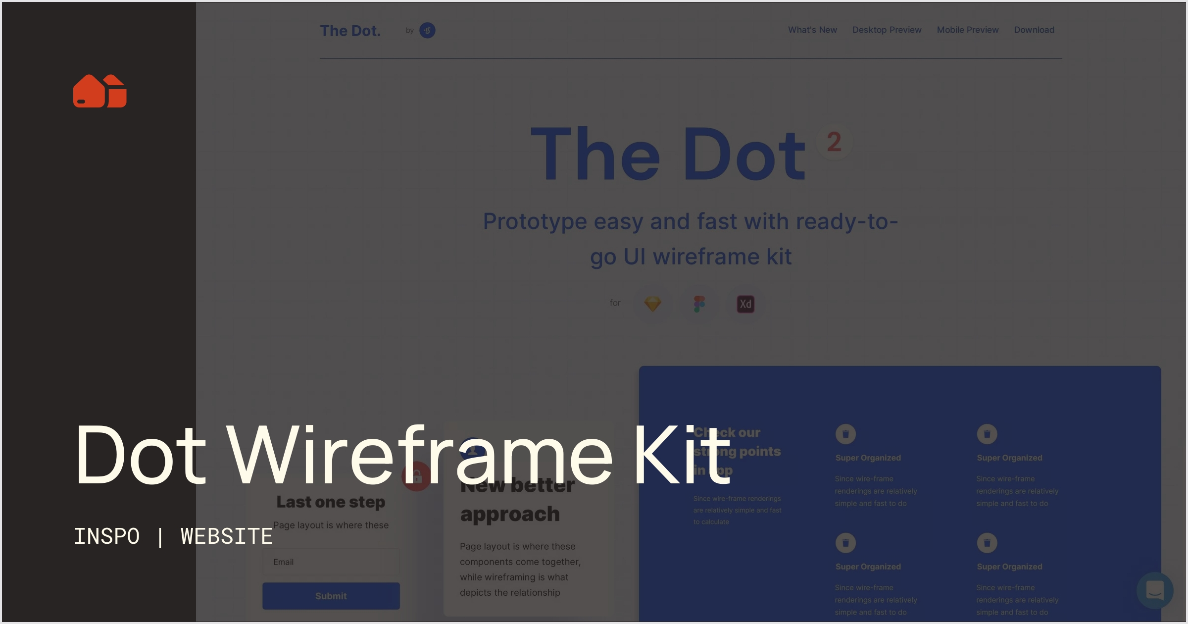 Dot Wireframe Kit [Website] No-Code Supply Co.