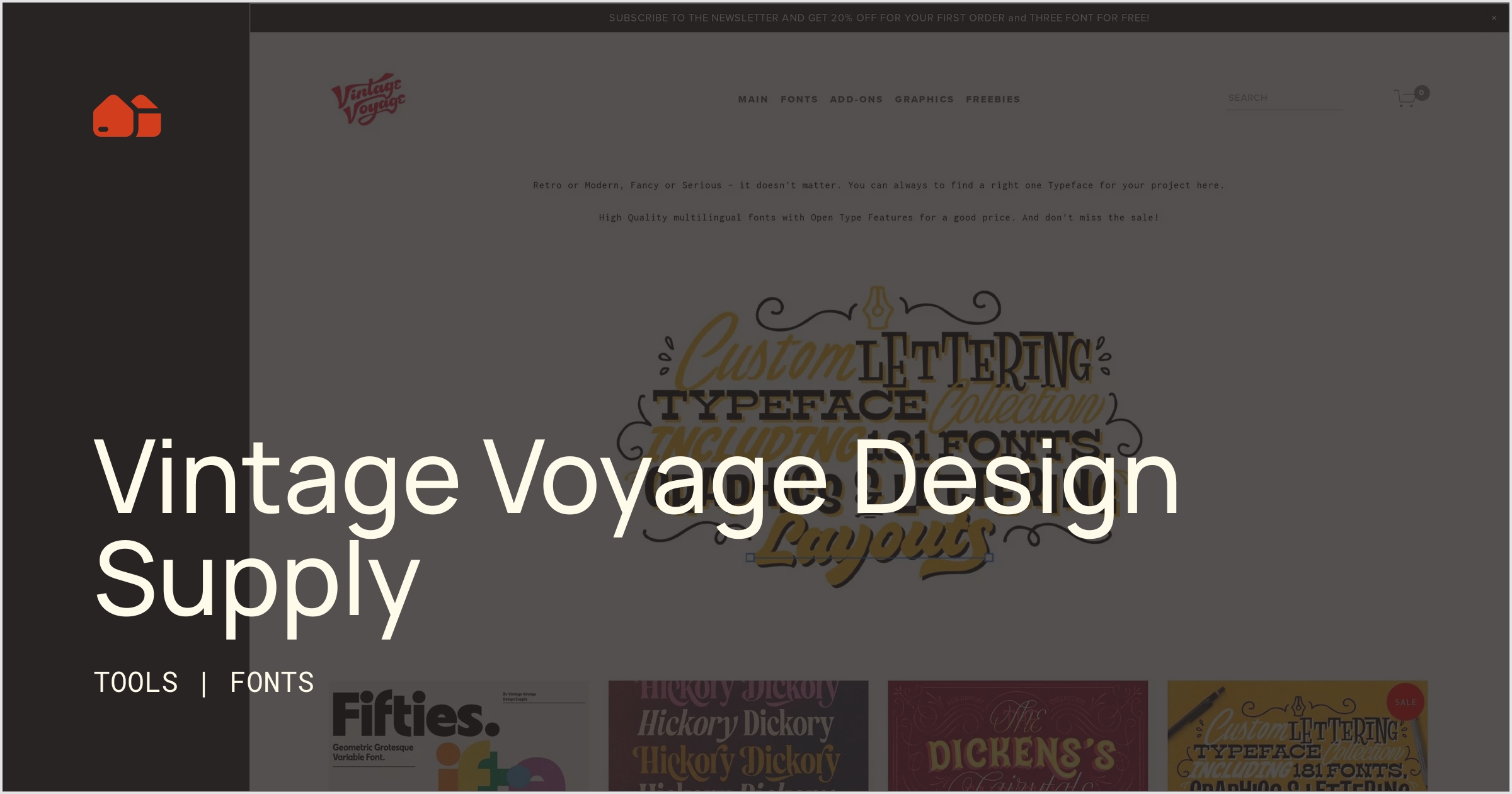 Vintage Voyage Design Supply [Fonts] No-Code Supply Co.