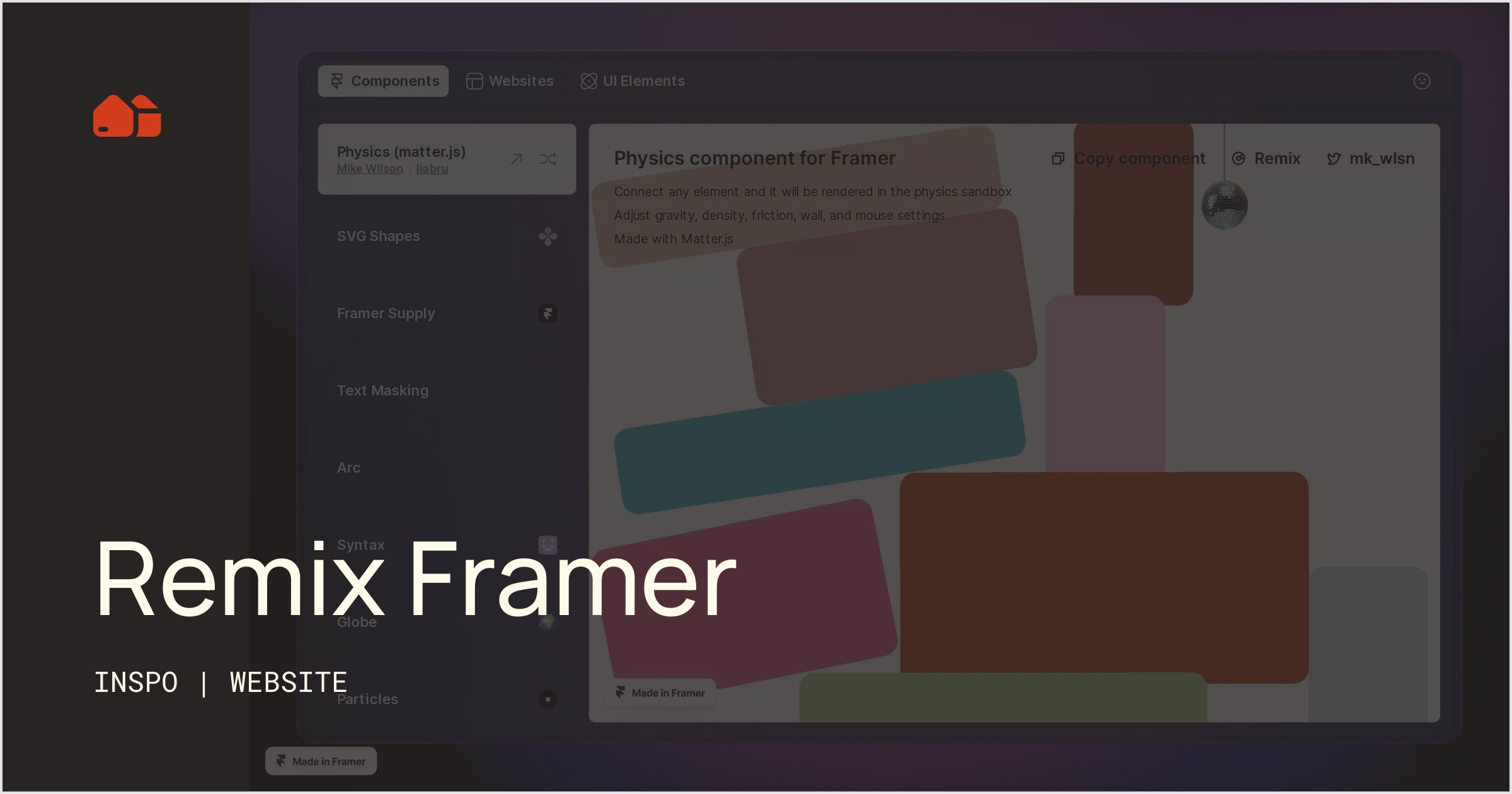 Remix Framer [Website] No-Code Supply Co.