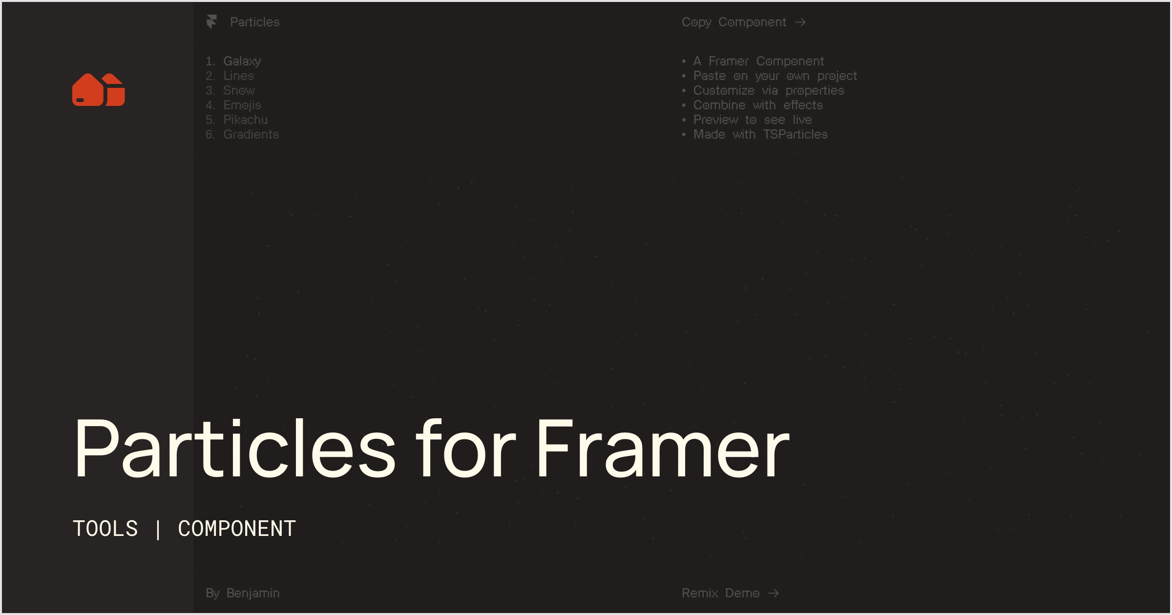 Particles for Framer [Component] No-Code Supply Co.