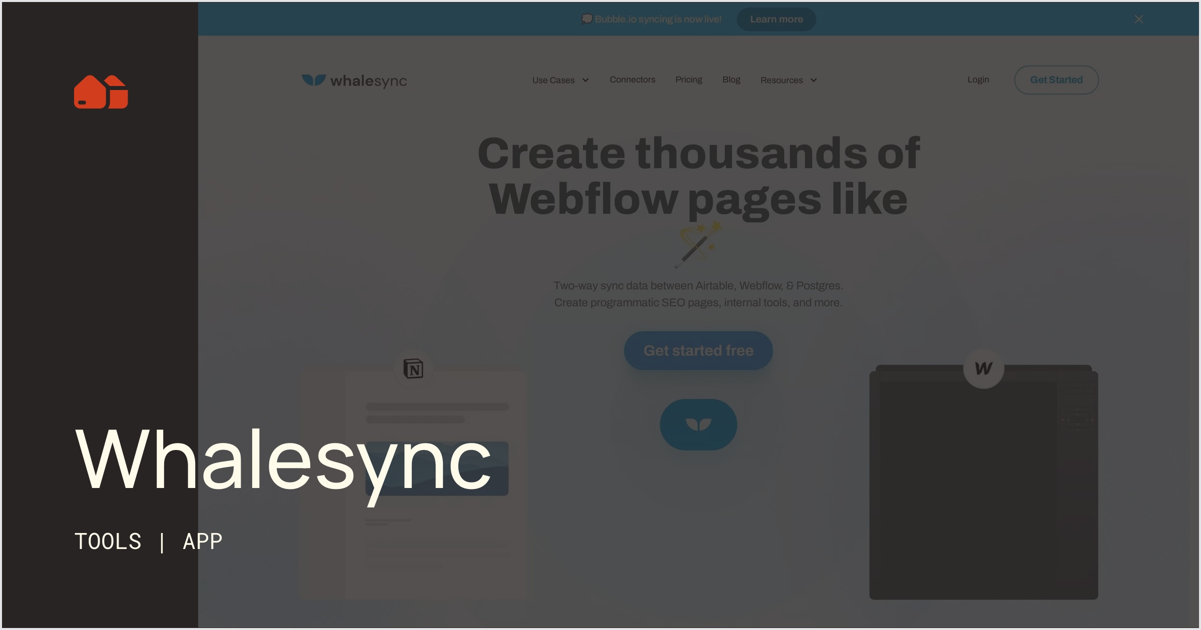 Whalesync [App] No-Code Supply Co.