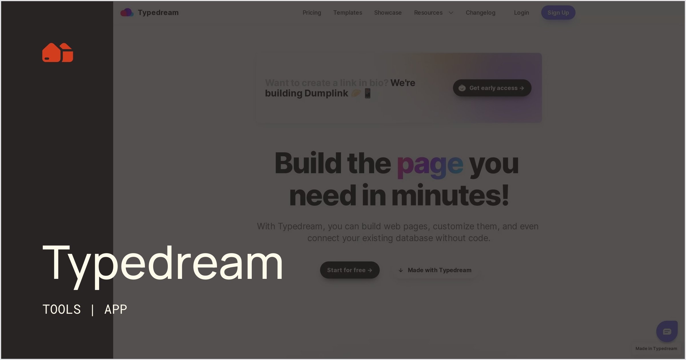 Typedream [App] No-Code Supply Co.