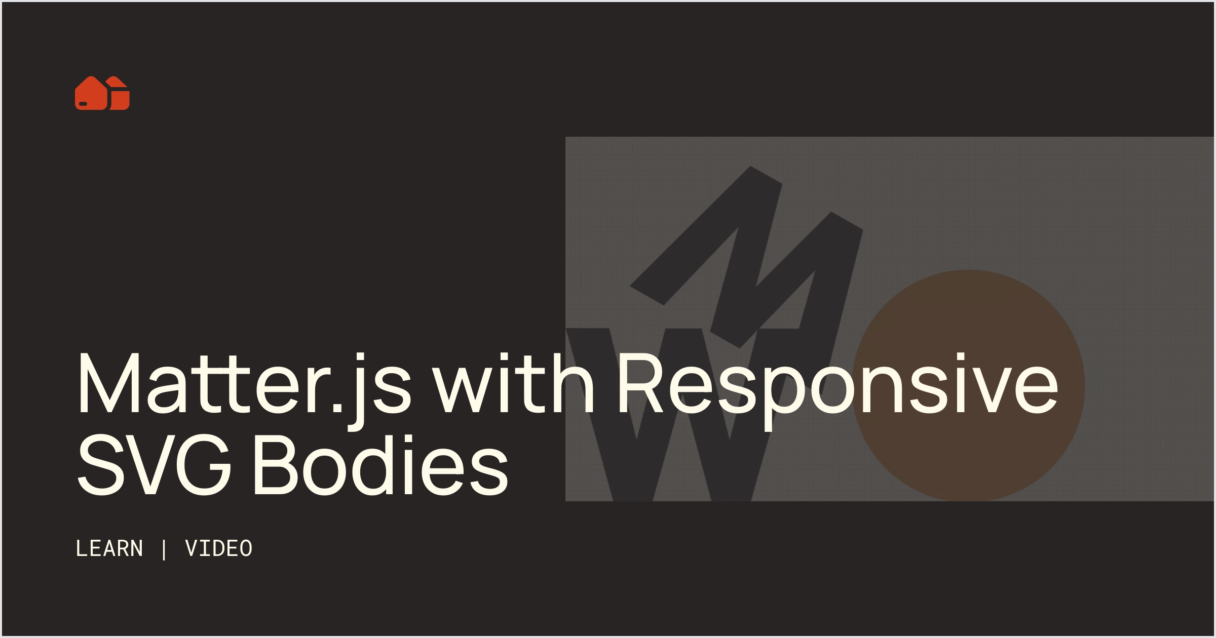 Matter.js with Responsive SVG Bodies [Video] No-Code Supply Co.