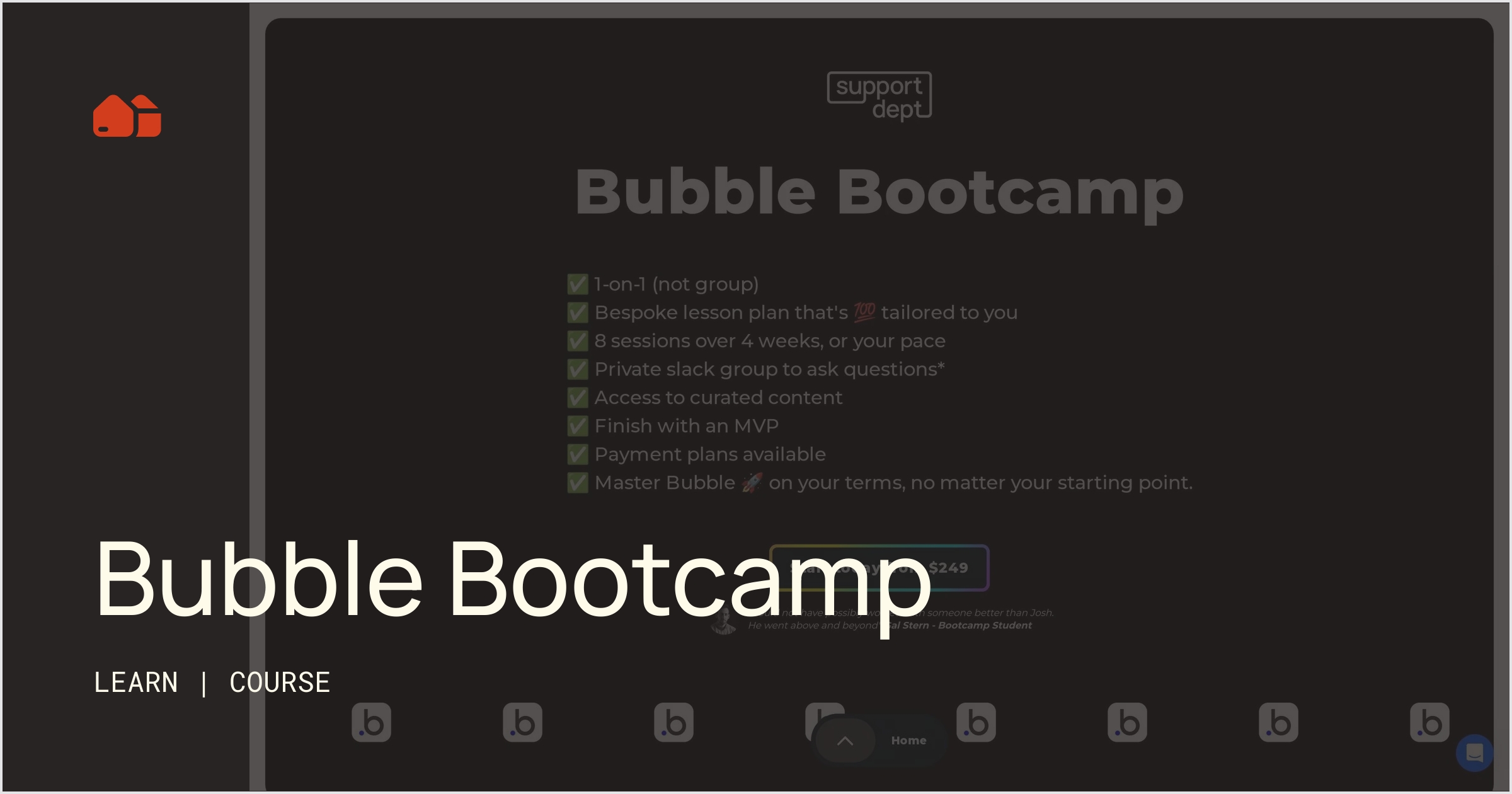 Bubble Bootcamp [Course] No-Code Supply Co.