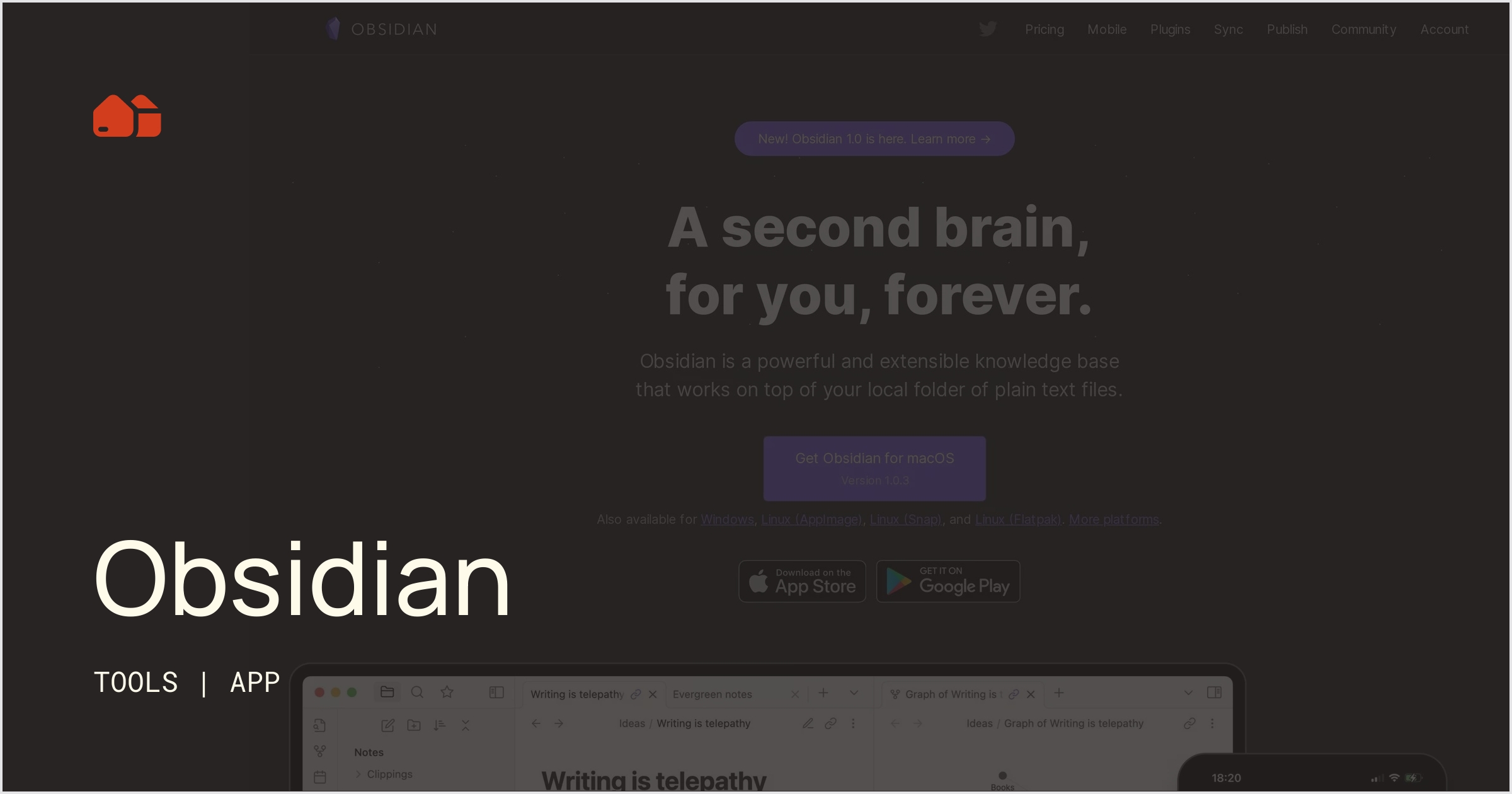 Obsidian [App] No-Code Supply Co.