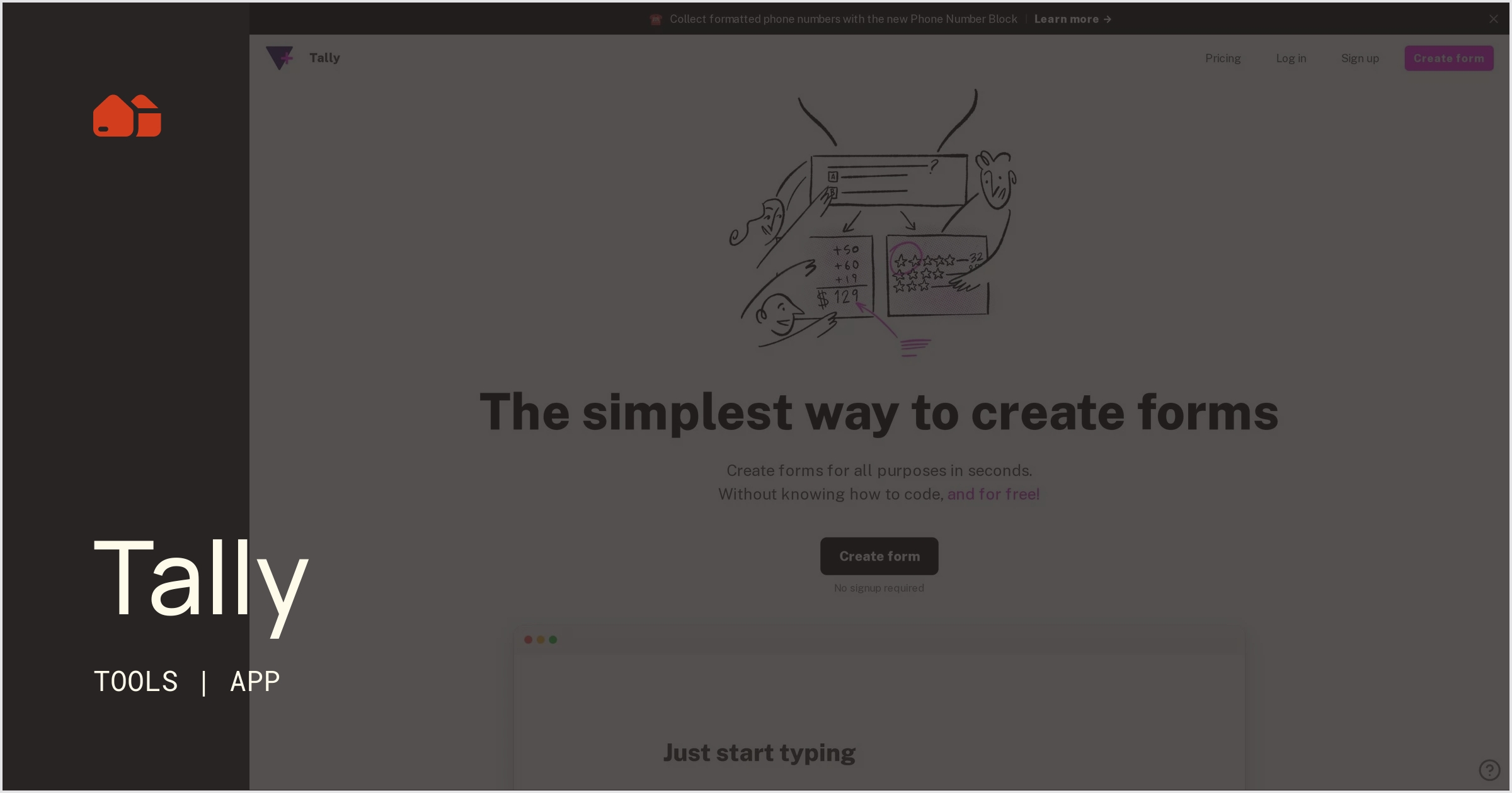 Tally [App] No-Code Supply Co.