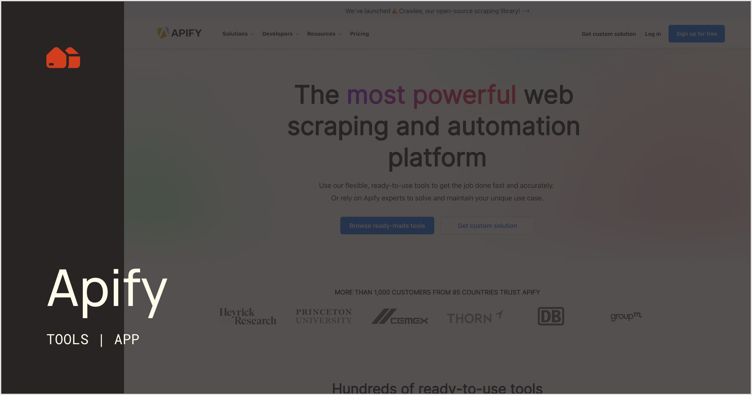 Apify [App] No-Code Supply Co.