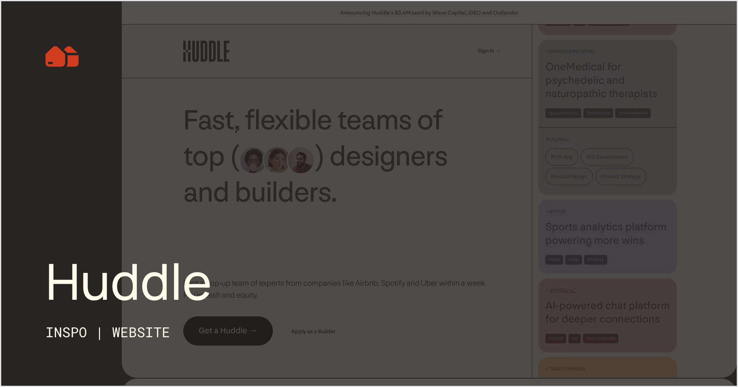 Huddle [Website] No-Code Supply Co.
