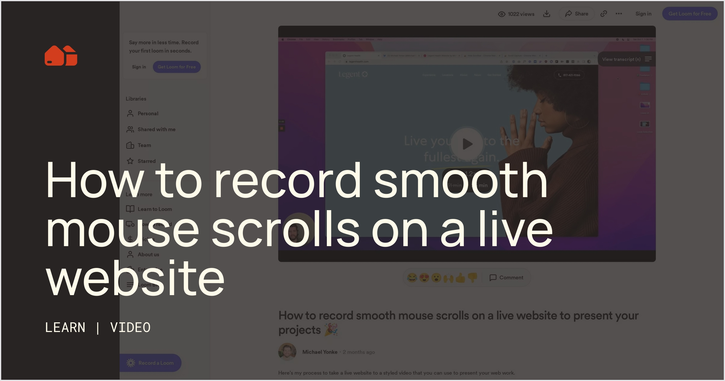 How to record smooth mouse scrolls on a live website [Video] No-Code ...