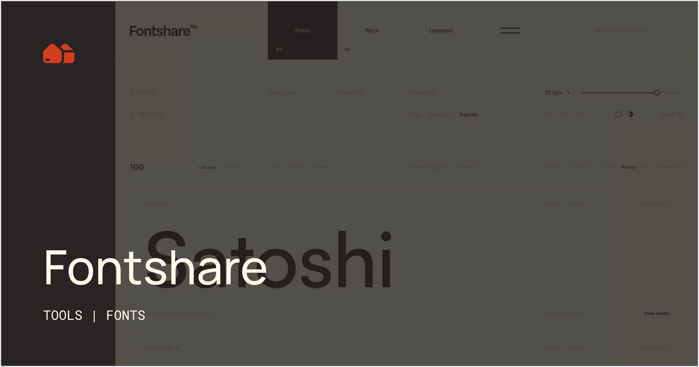 Fontshare [Fonts] No-Code Supply Co.