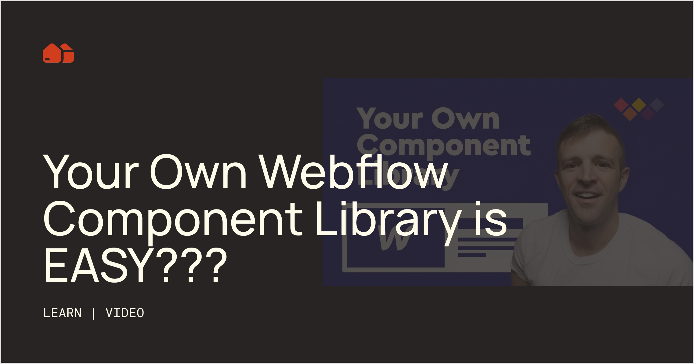 Your Own Webflow Component Library is EASY??? [Video] No-Code Supply Co.