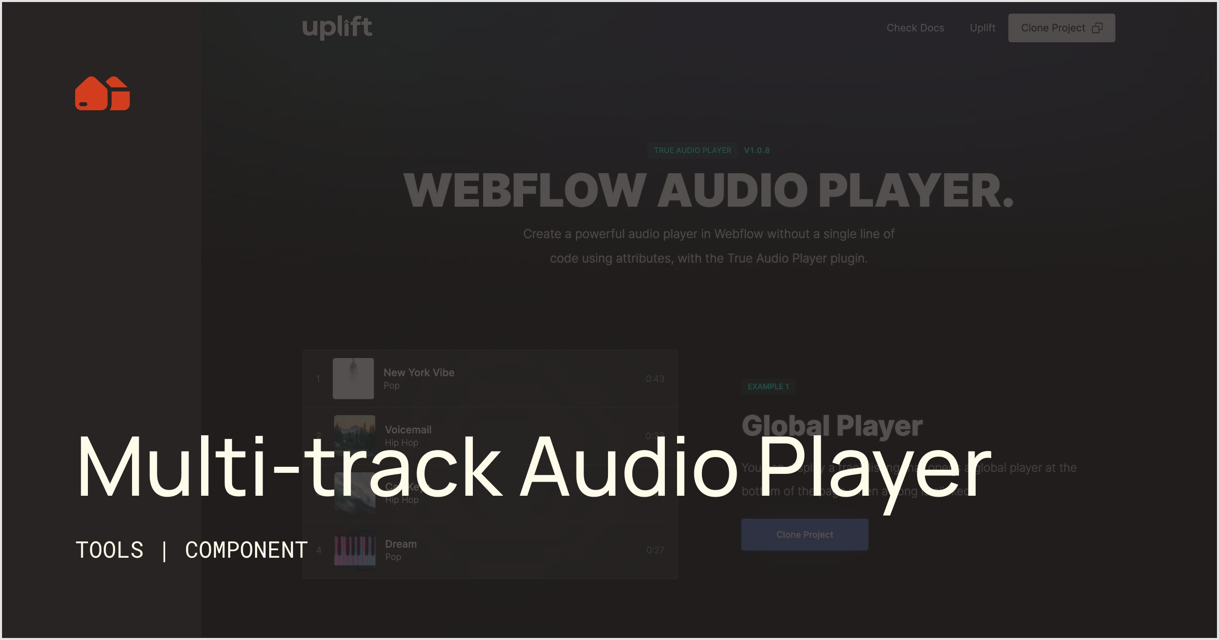 Multi-track Audio Player [Component] No-Code Supply Co.