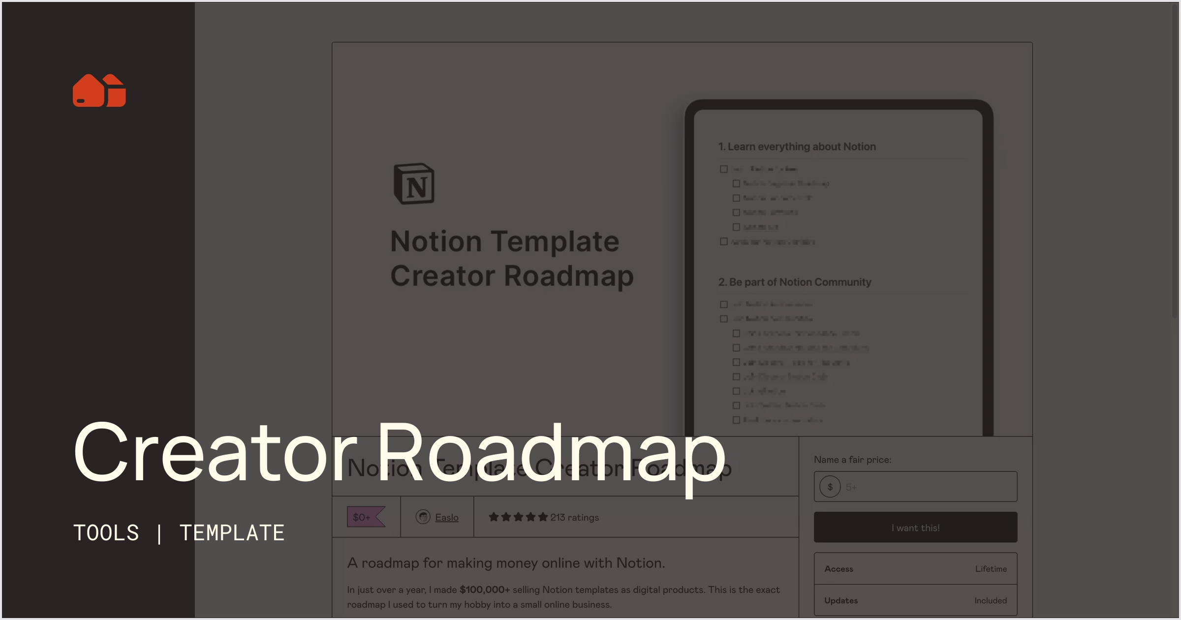 Creator Roadmap [Template] No-Code Supply Co.