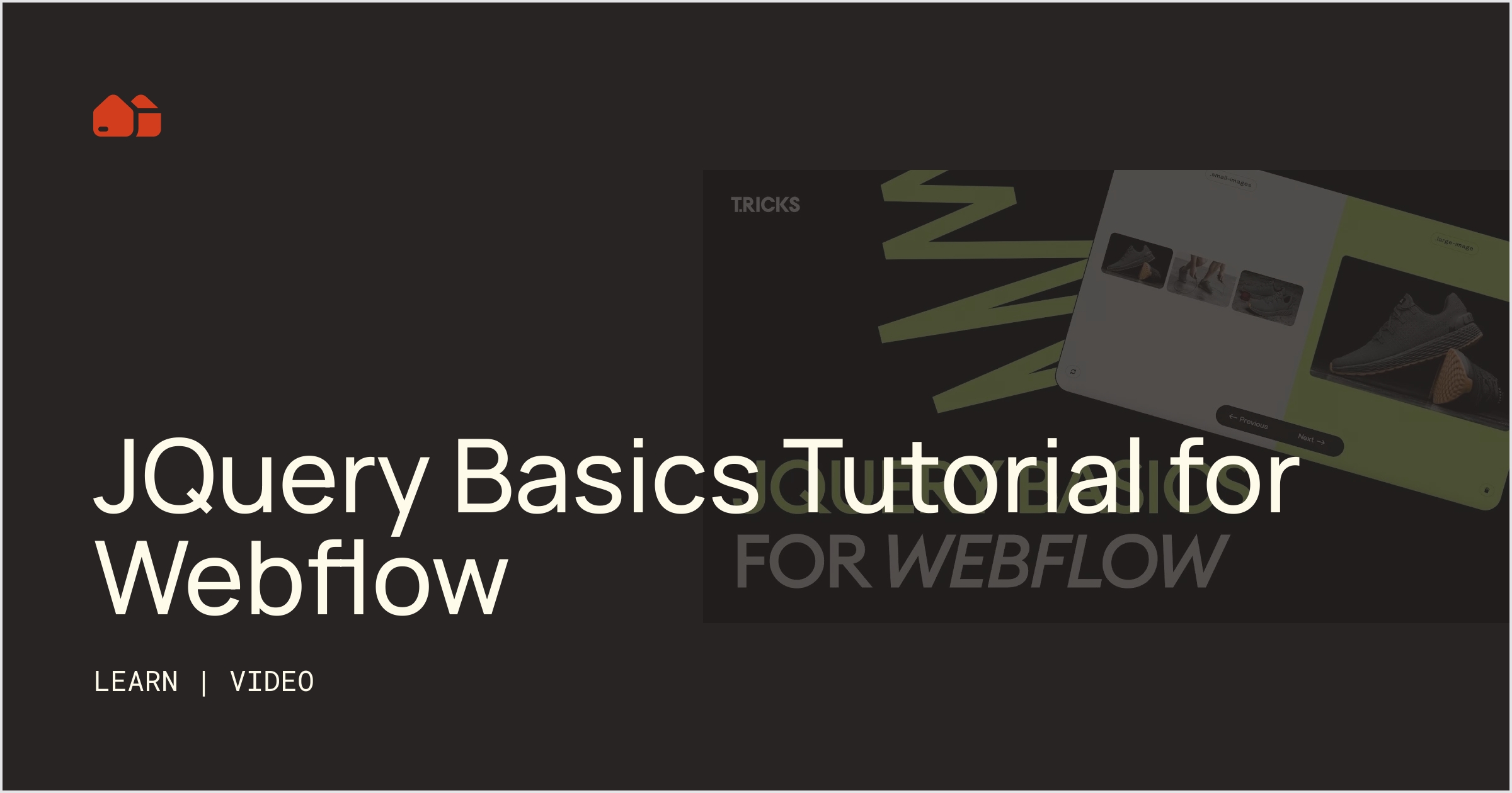 JQuery Basics Tutorial for Webflow [Video] No-Code Supply Co.