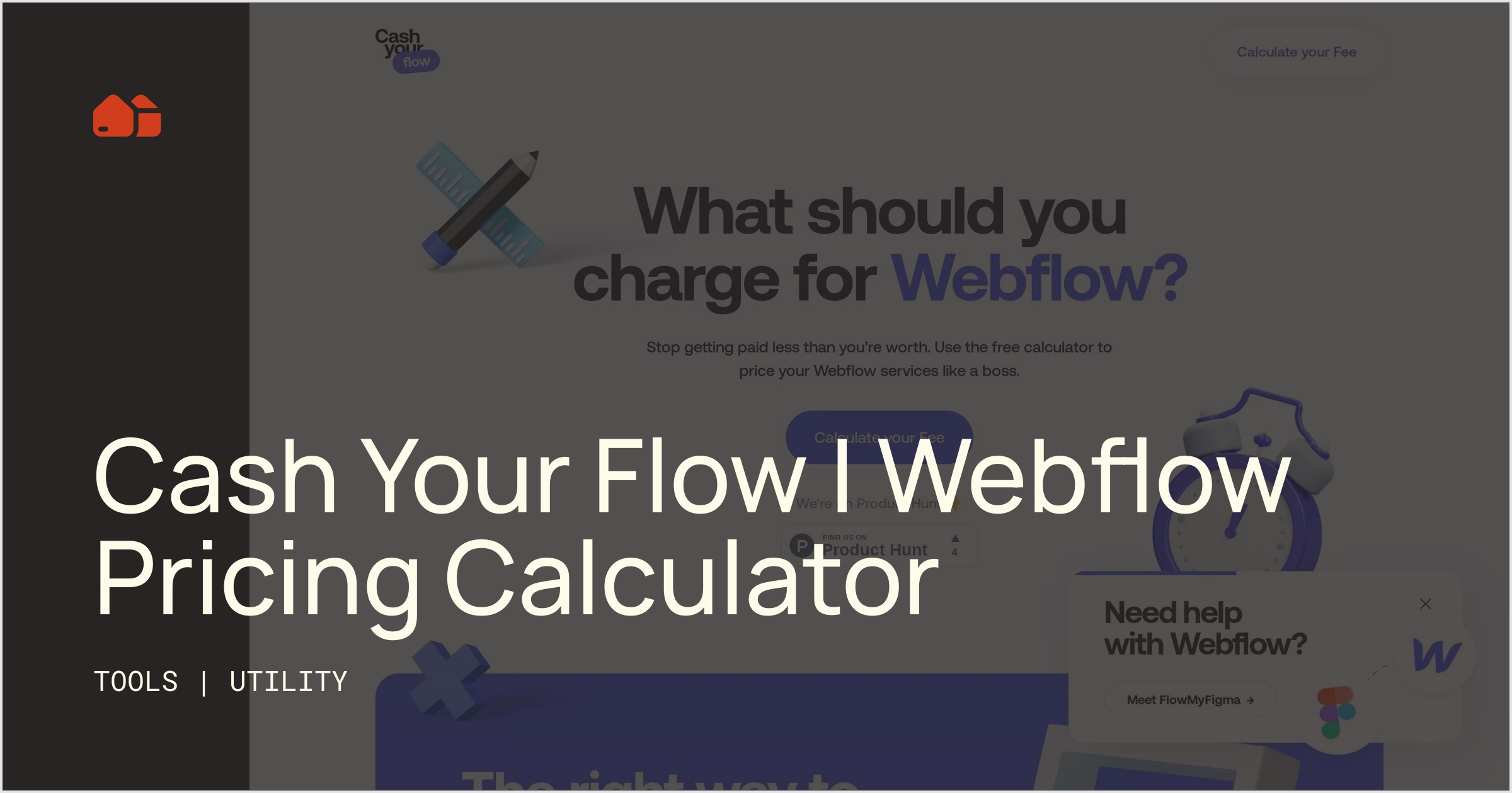 Cash Your Flow | Webflow Pricing Calculator [Utility] No-Code Supply Co.