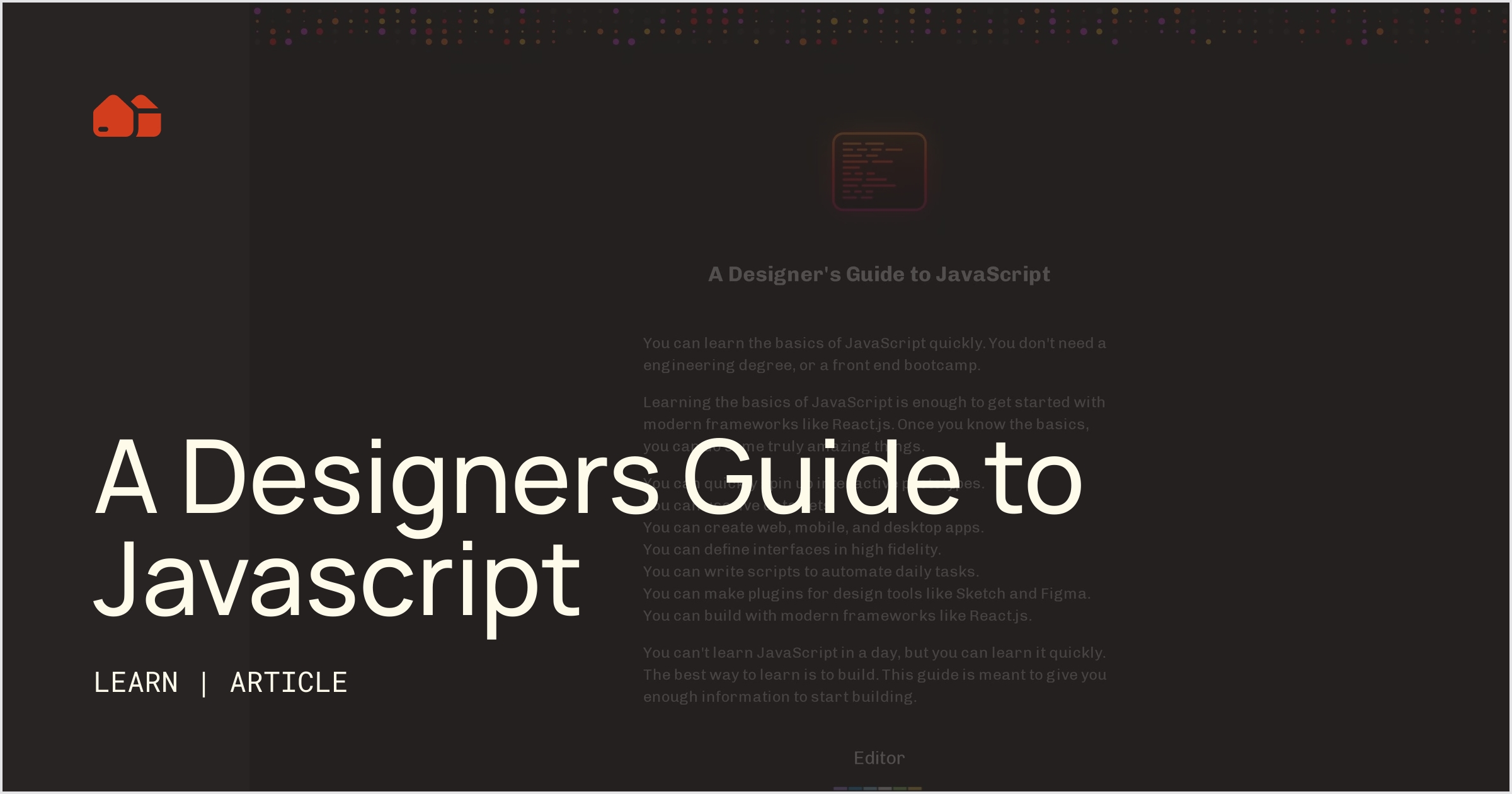 A Designers Guide to Javascript [Article] No-Code Supply Co.