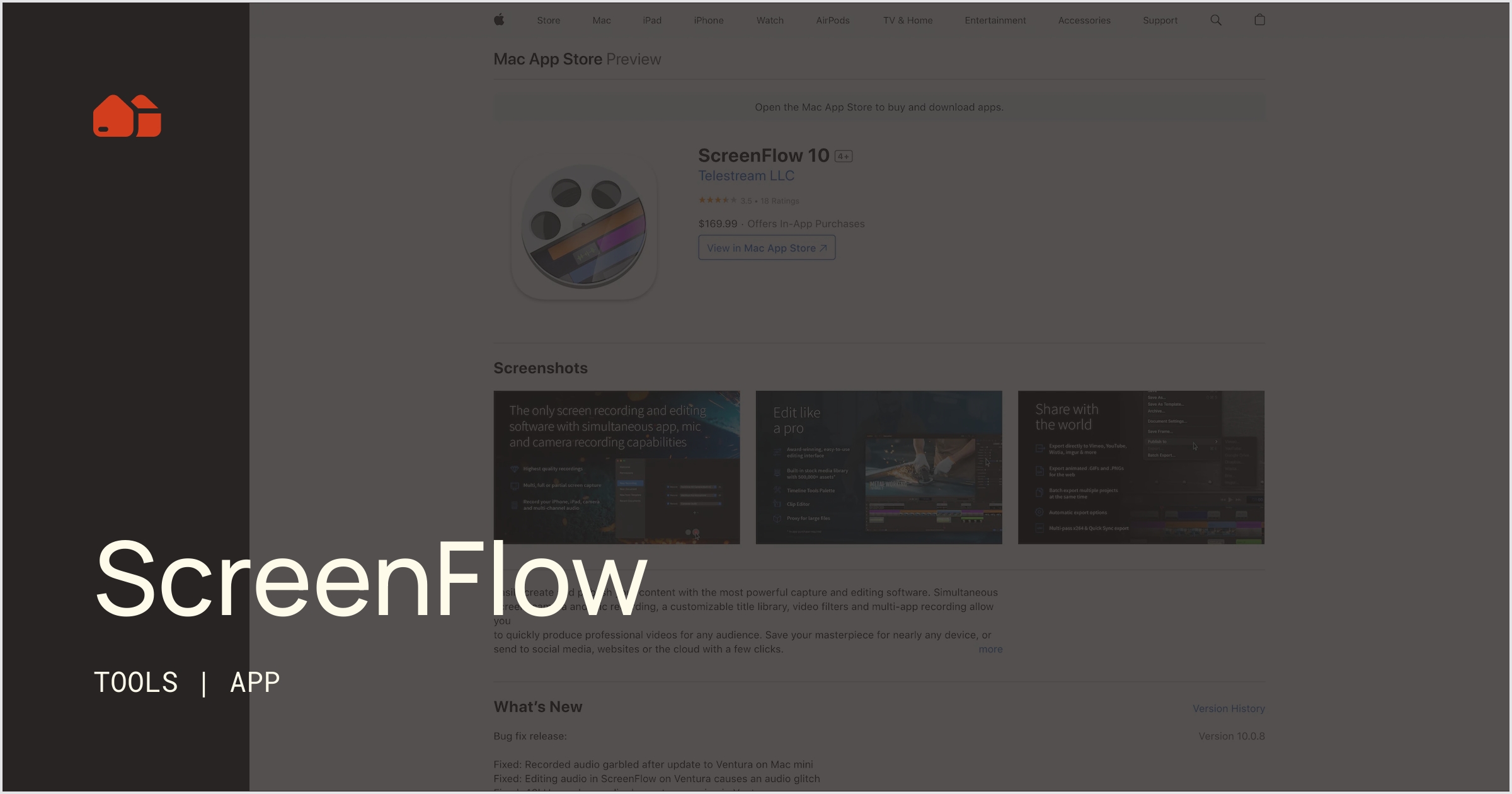 ScreenFlow [App] No-Code Supply Co.