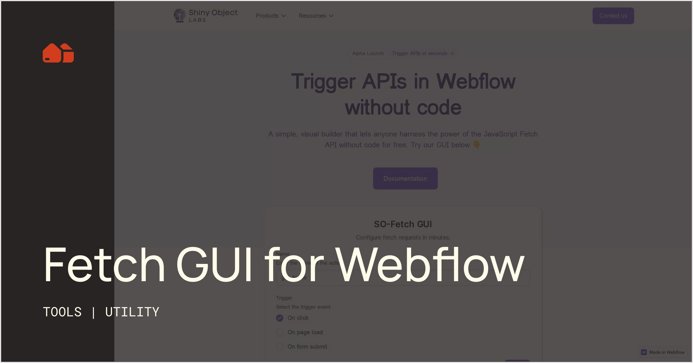 Fetch GUI for Webflow [Utility] No-Code Supply Co.