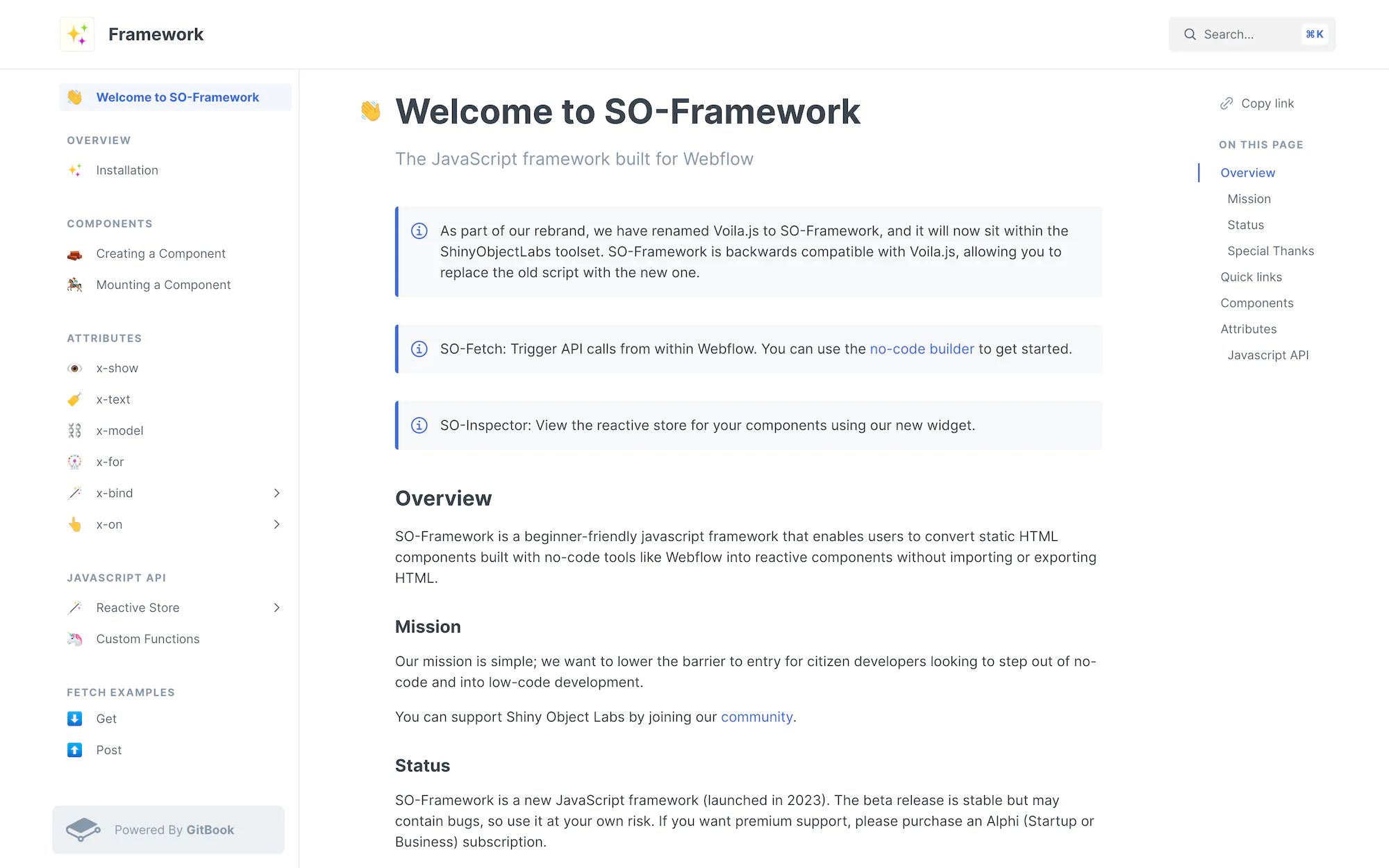 Welcome to SO-Framework - Framework [Library] No-Code Supply Co.