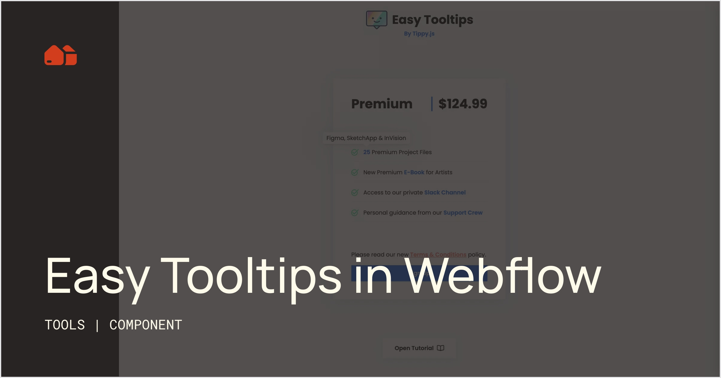 Easy Tooltips in Webflow [Component] No-Code Supply Co.
