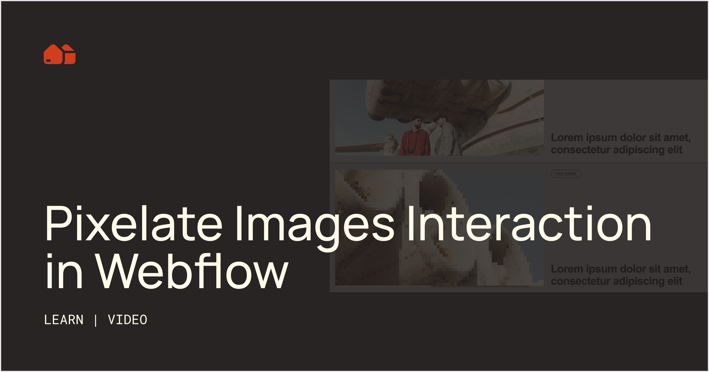 Pixelate Images Interaction in Webflow [Video] No-Code Supply Co.