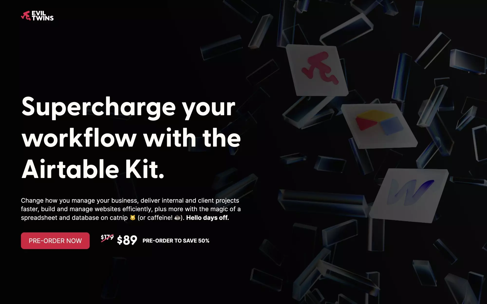 Evil Twins Airtable Kit [Template] No-Code Supply Co.