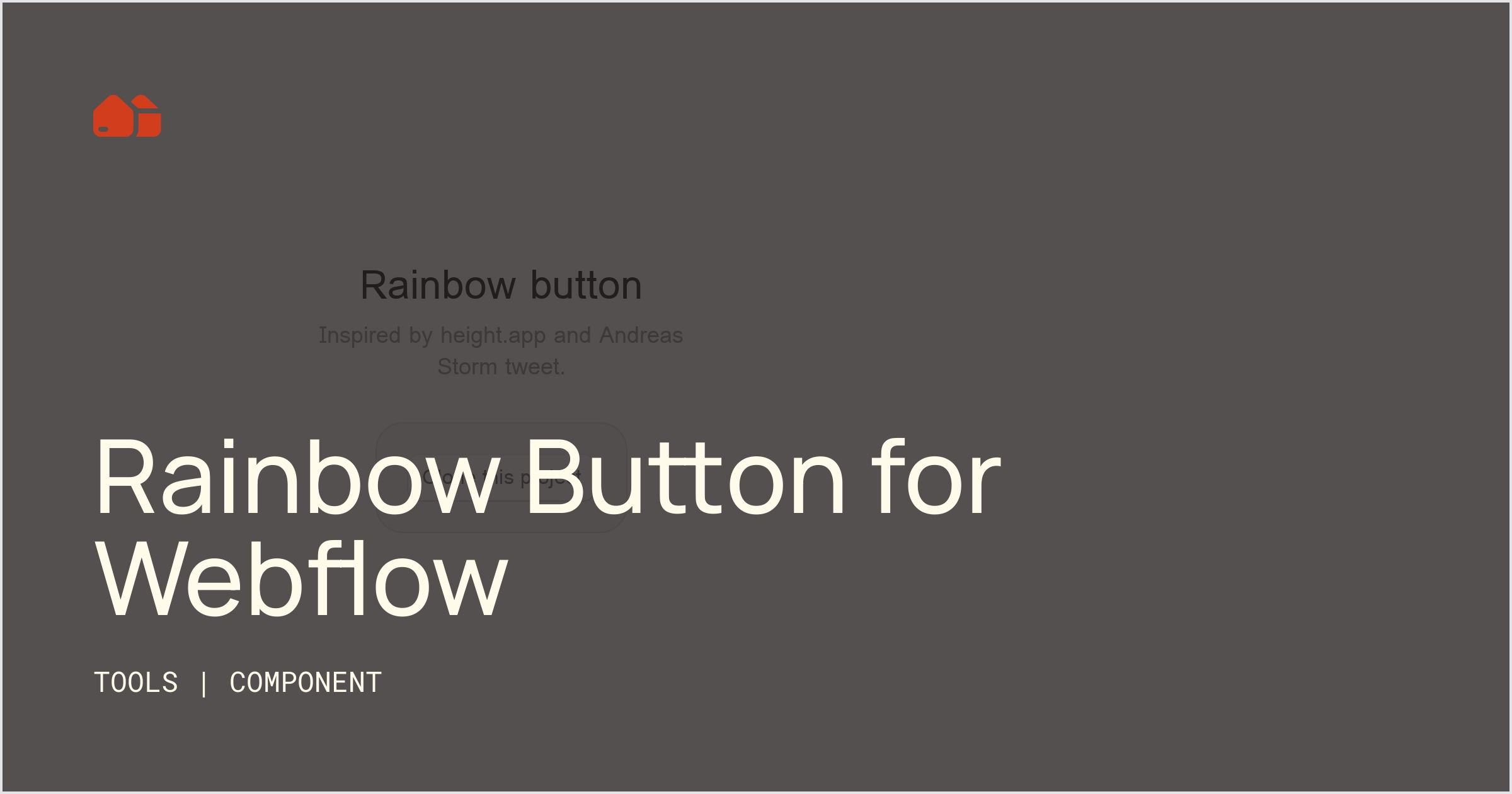 Rainbow Button for Webflow [Component] No-Code Supply Co.